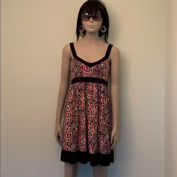 Aa Studio | Dresses | Aa Studio Aa Black White Animal Print Dress ...